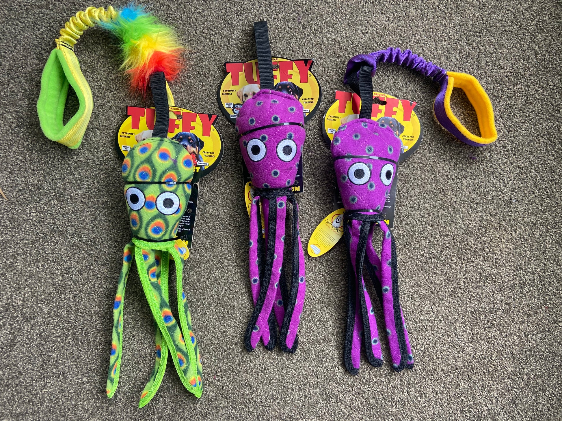 Tuffy Ocean Creature Squid – Durable Dog Toy! – Shine Pets